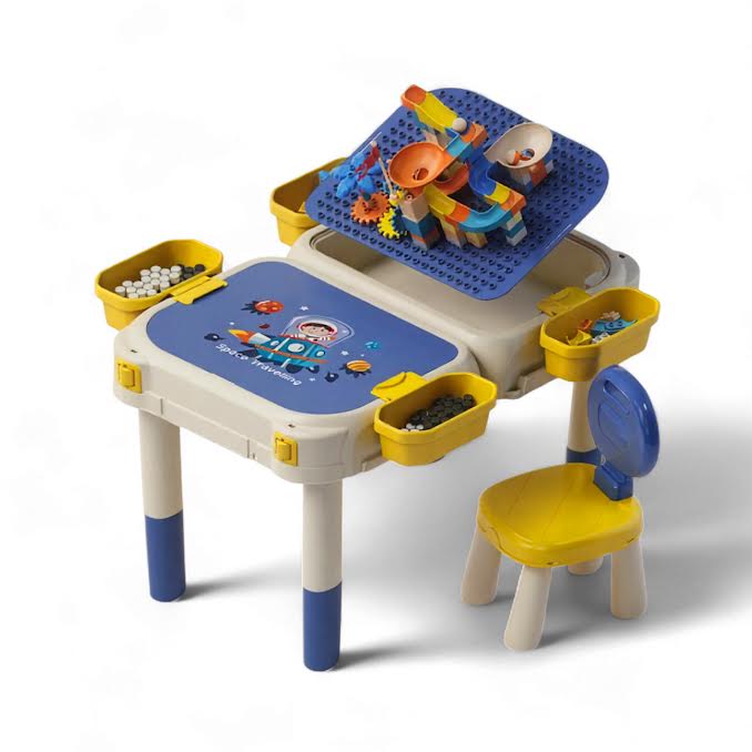 Creative Kids Table with Chairs Multicoloured – Bawas Furnishers