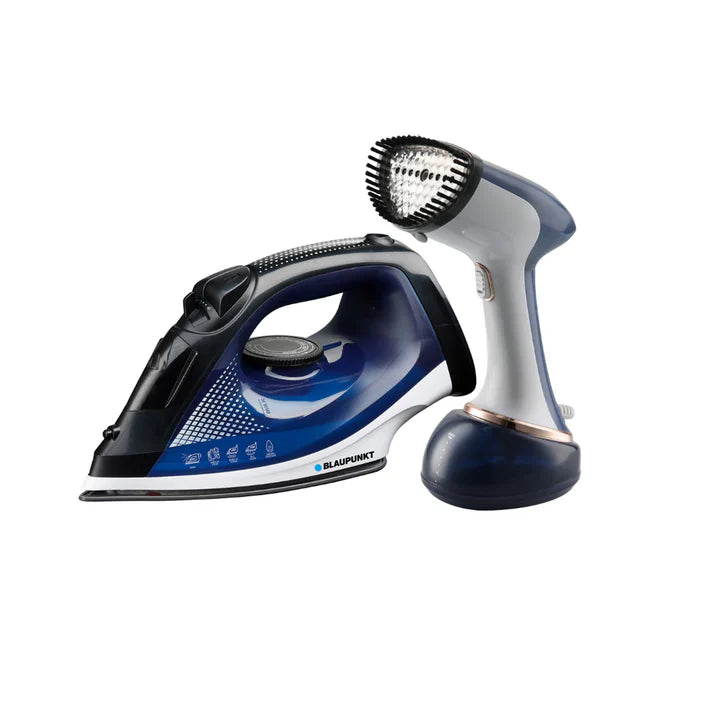 Blaupunkt Steam Iron & Garment Steamer Combo Blue – Bawas Furnishers