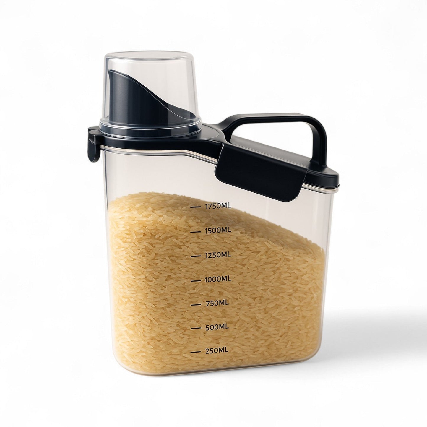 CH 1.75Lt Canister with Measuring Cup Clear – Bawas Furnishers