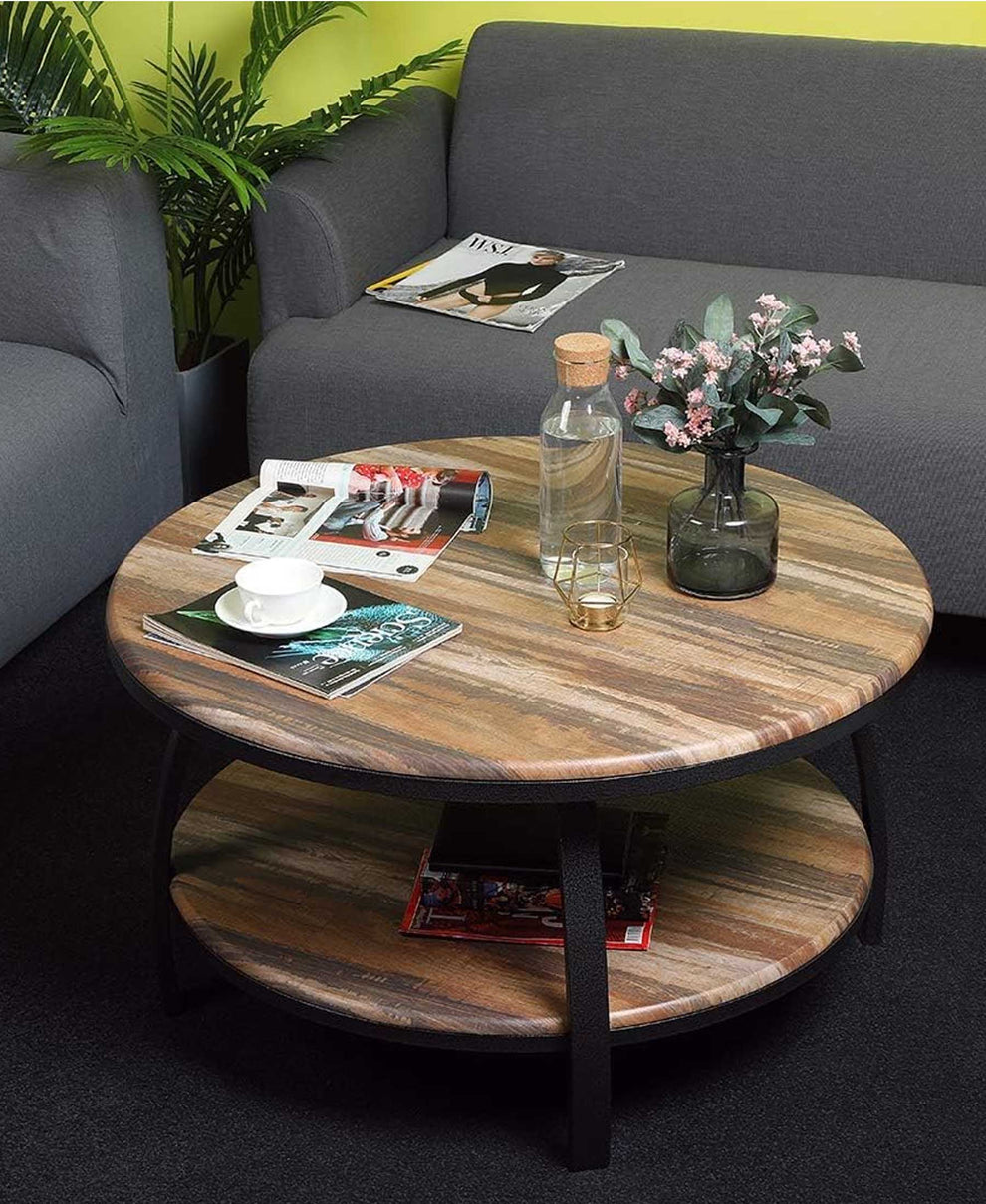 Coffee Table Round Two Tier – Bawas Furnishers