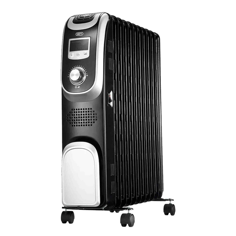 Defy Oil Filled Radiator Heater 9 Fin - Black & Silver – Bawas Furnishers