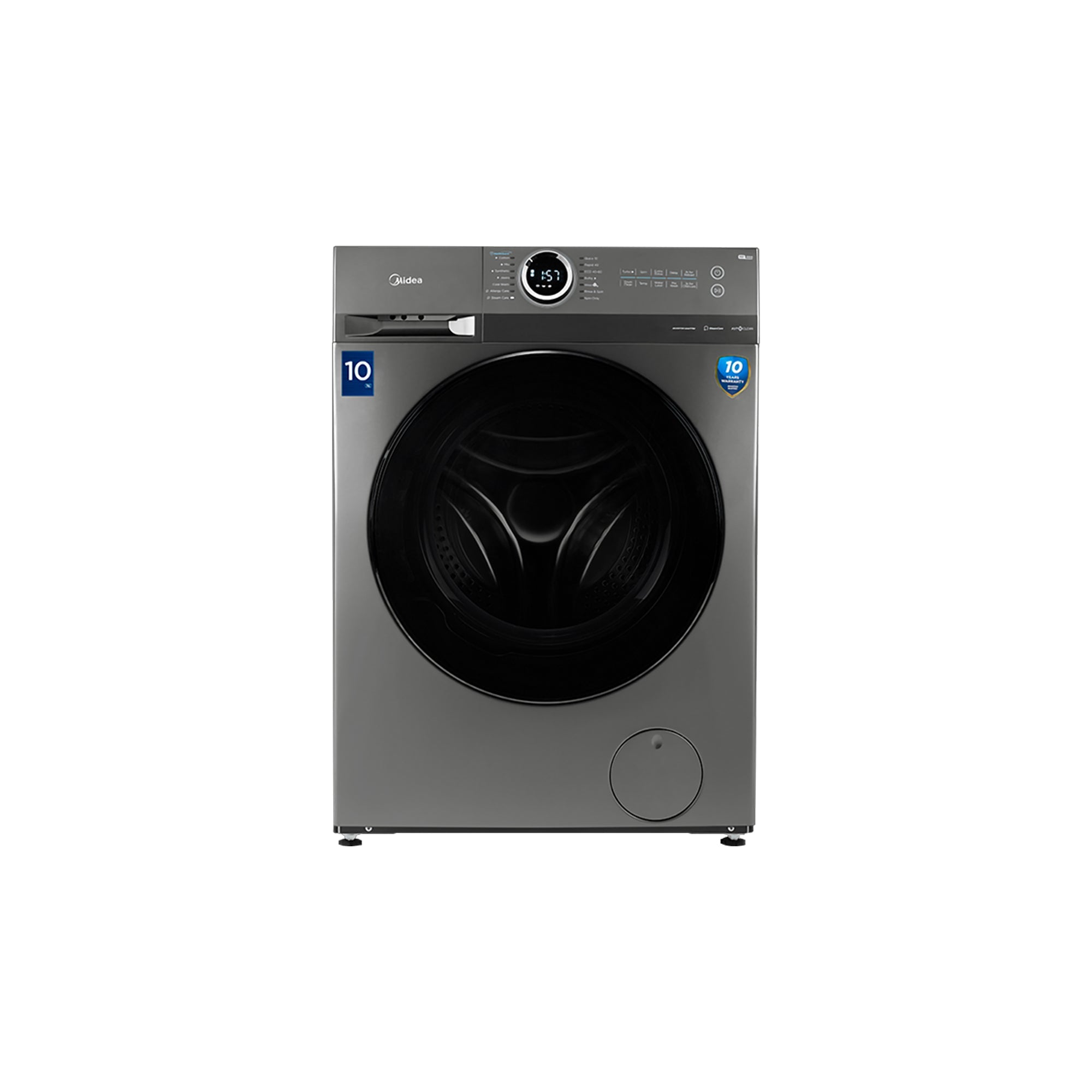 Midea 10kg Front Loader Washing Machine Titanium – Bawas Furnishers