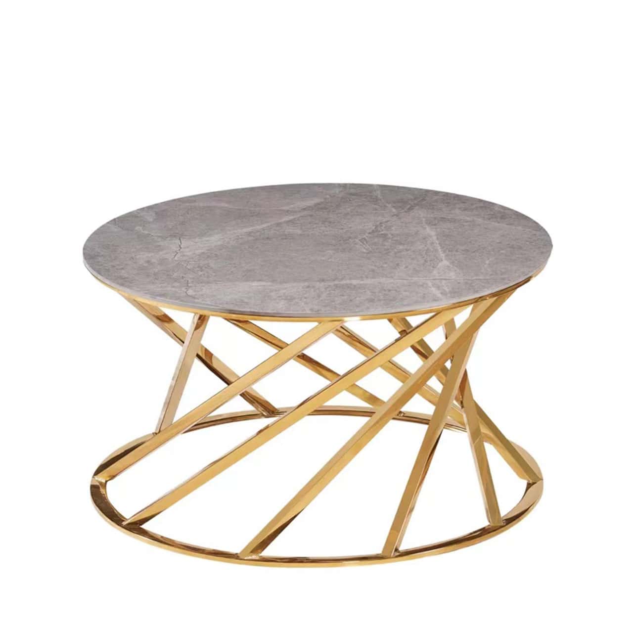 Bawas Collection Round Coffee Table - White – Bawas Furnishers