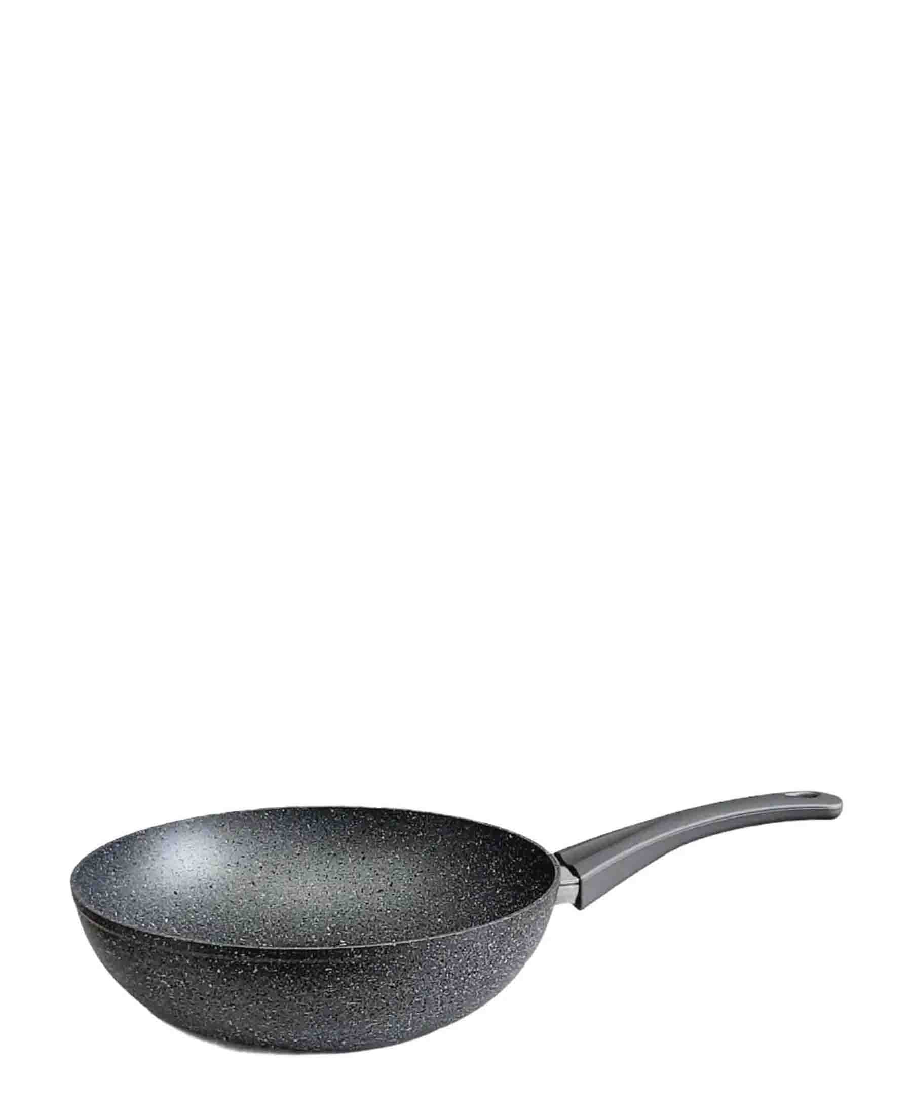 OMS 28cm Granite Wok Pan - Grey – Bawas Furnishers