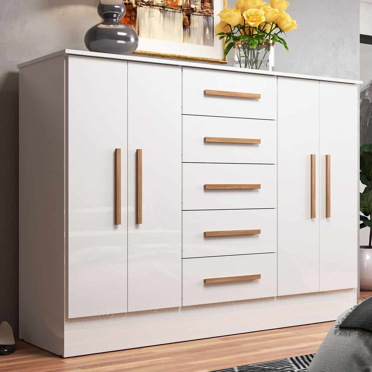 Detroit Chest Of Drawers – Available In 3 Colours – Bawas Furnishers